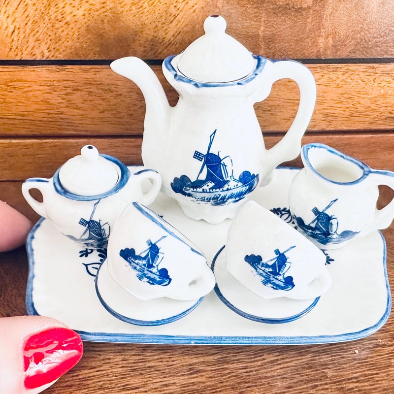 Miniature Tea Set - Etsy