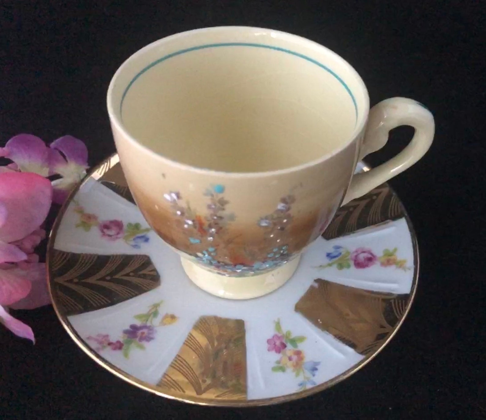A Pretty Vintage Mismatched Fine Bone China Set With a Myott - Etsy UK