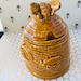 A Vintage Beehive Shaped Honey Pot. Styled to Imitate a Traditional ...