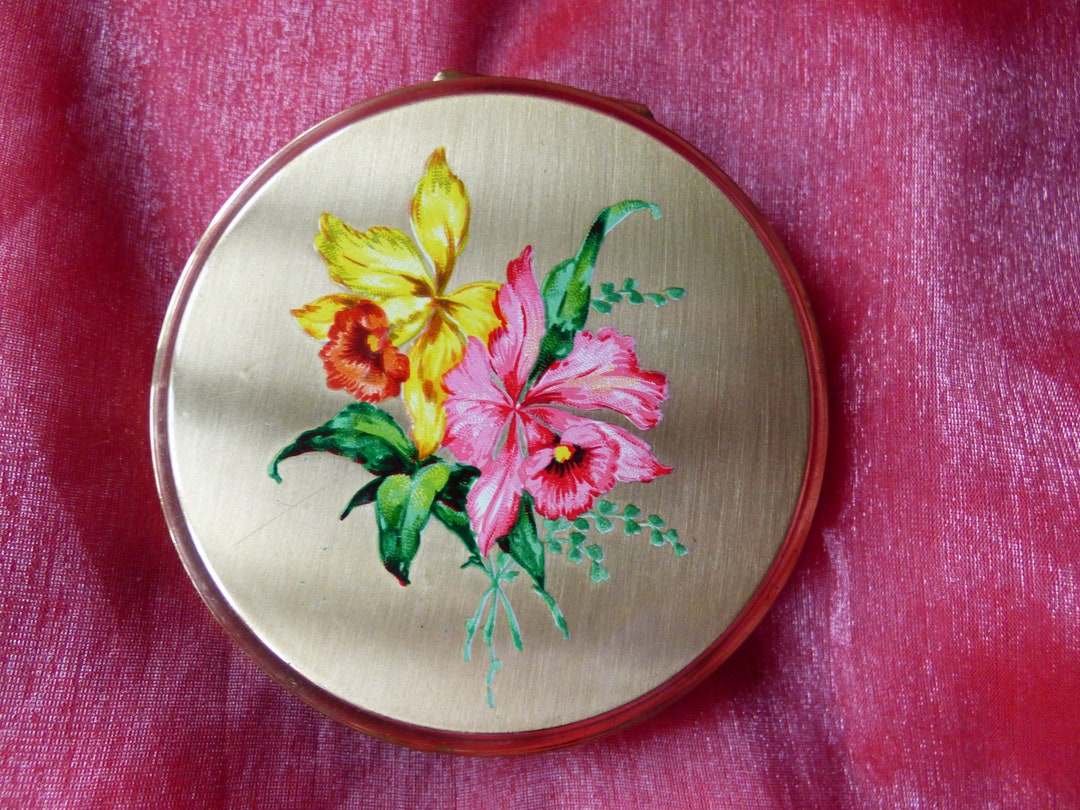 A Stratton 'convertible' Powder Compact, Decorated With Bright Vibrant ...