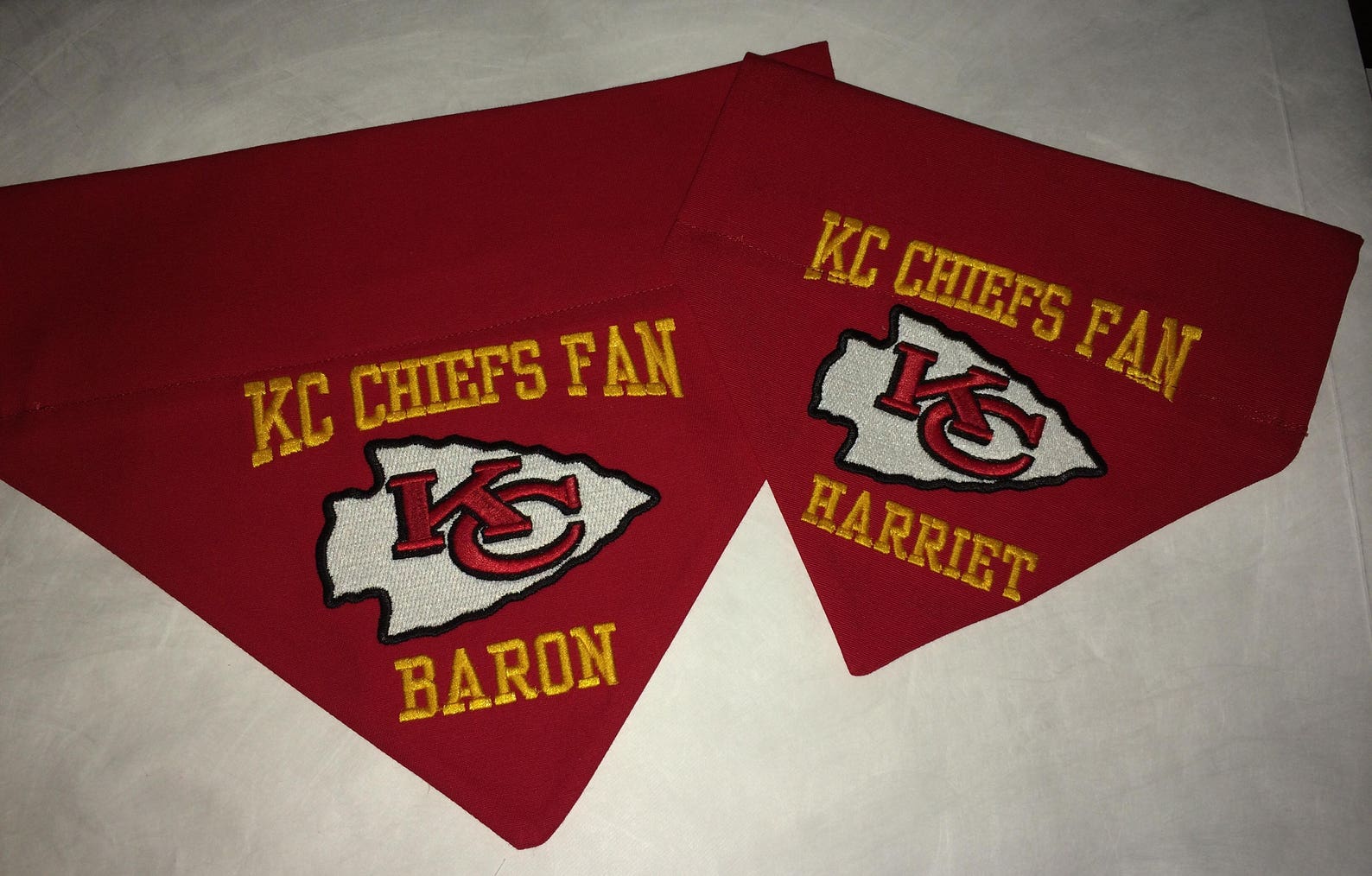 Kansas City Chiefs Over the Collar Bandana | Etsy