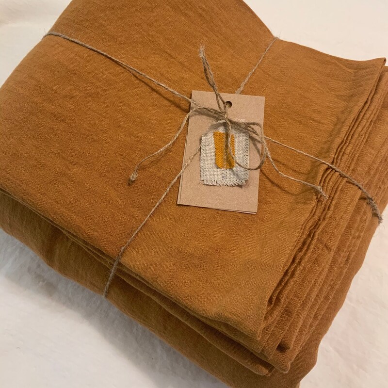 Rust Linen Duvet - Etsy