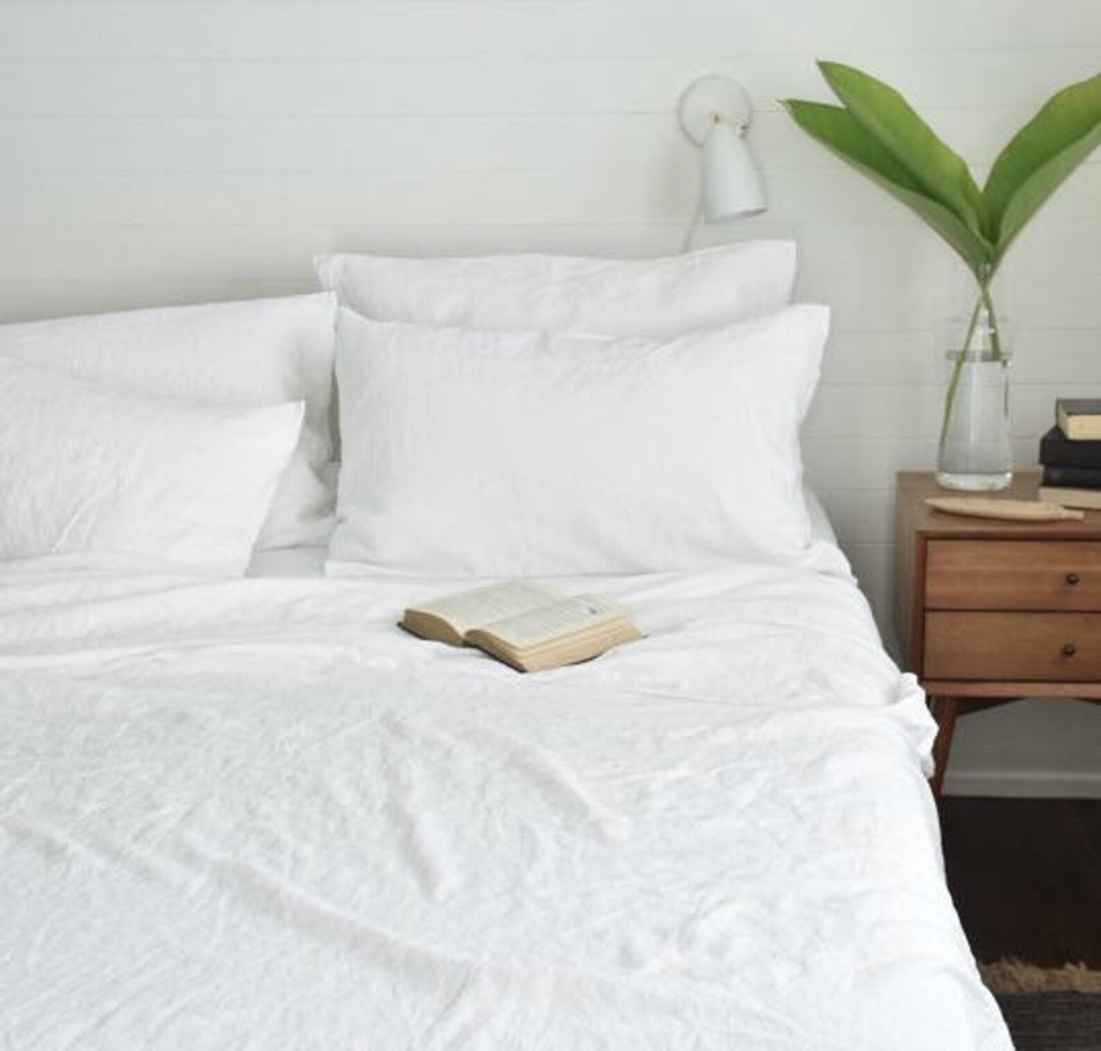 Natural Linen SHEETS 4pc Linen Sheet Set or Separate Sheets | Etsy