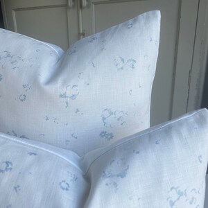 Cabbages and Roses Ditzy Blue White Floral Shabby Chic Designer Cushion ...