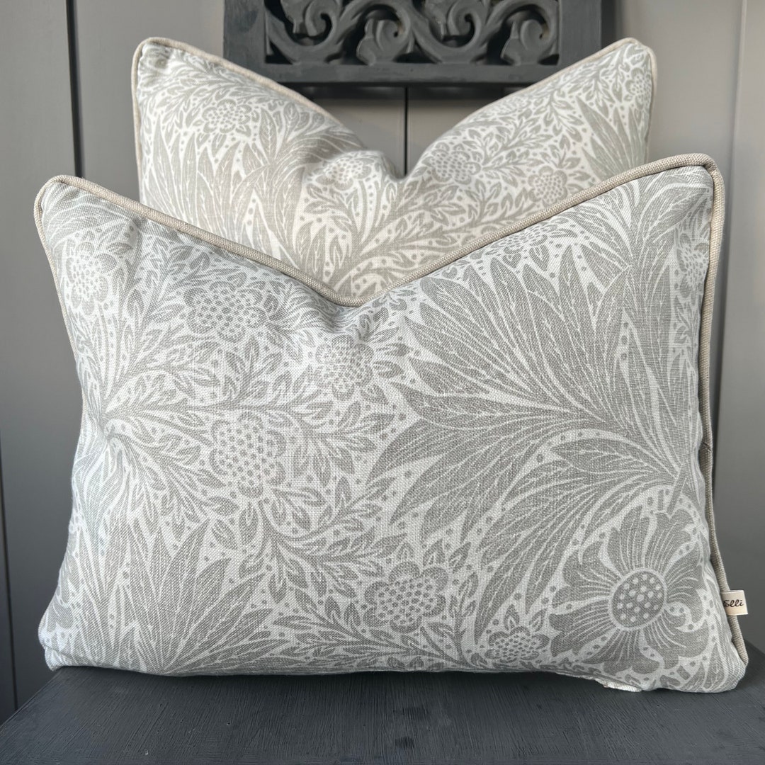 William Morris Marigold Lightish Grey Designer Cushion Pillow - Etsy