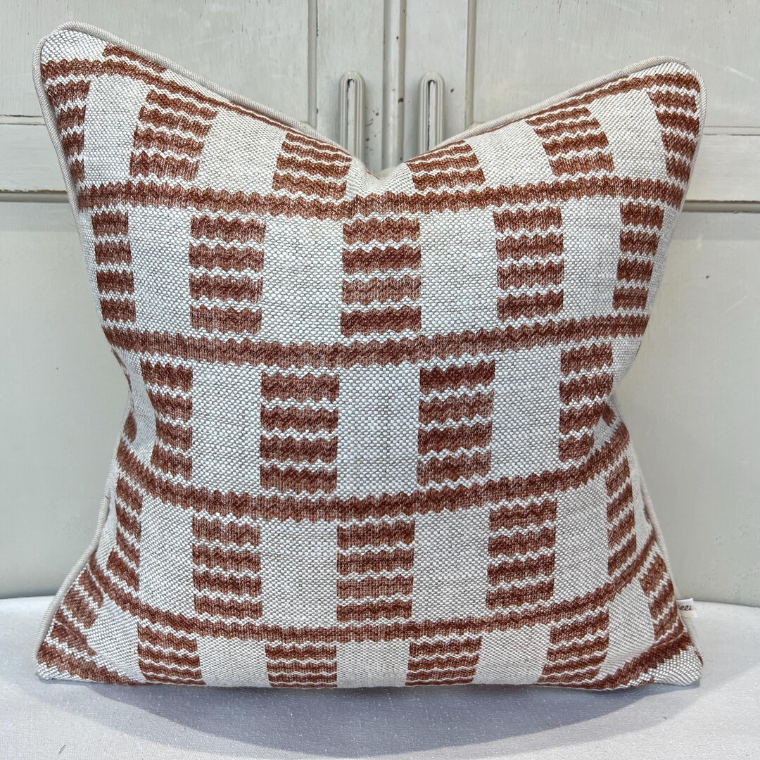 Cushions Made in Fermoie Cove Linen Luxury Designer Decorative Rust ...