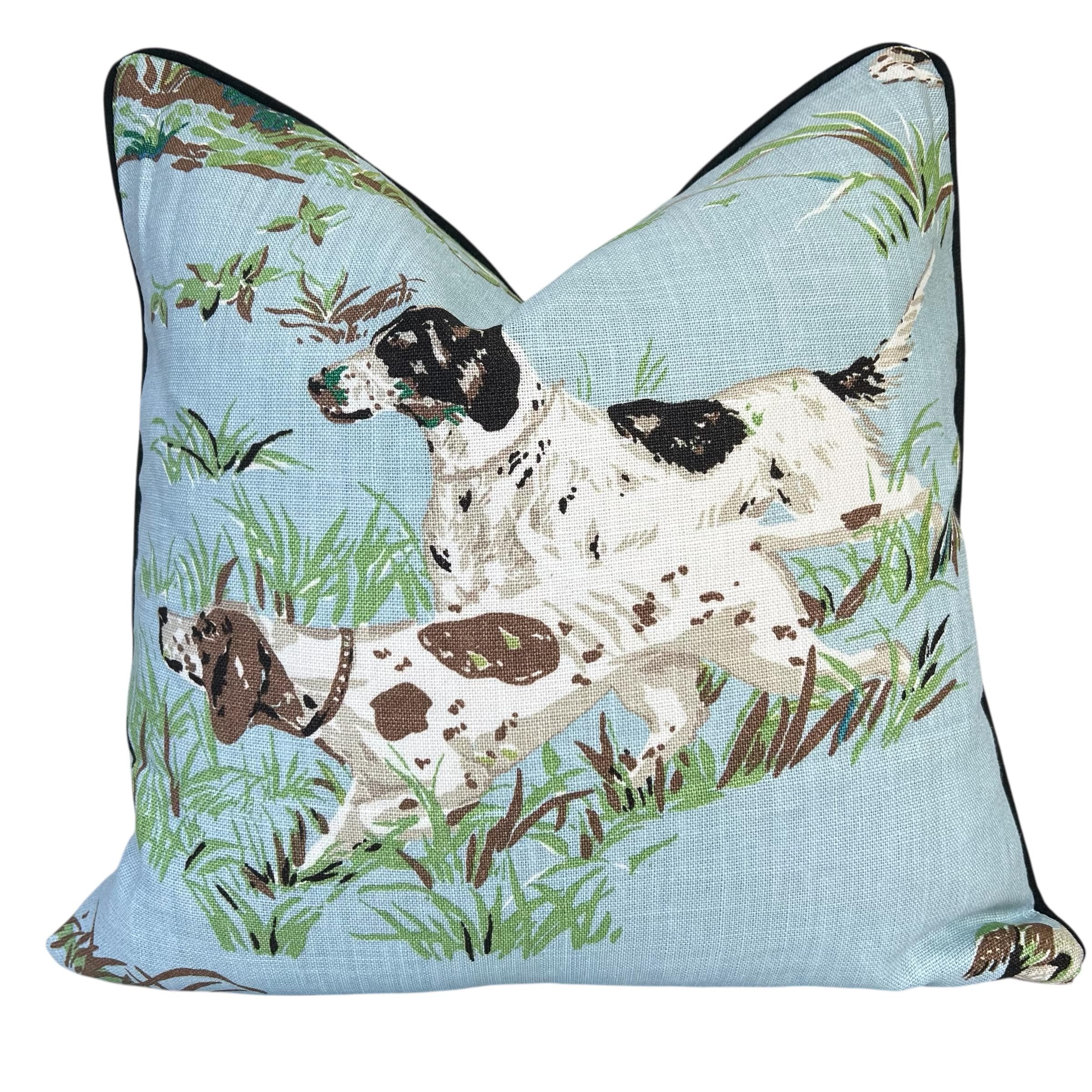 Schumacher Luxury Designer Pointers Sky Blue Cushion Pillow Cover - Etsy