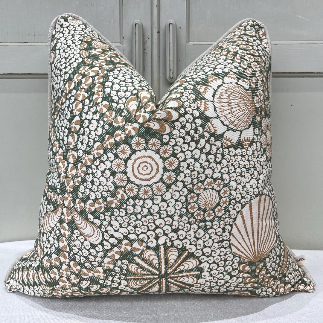 Cushions Made in Fermoie Shell Grotto Luxury Designer Decorative Beige ...