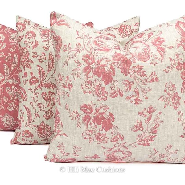 Cabbage Rose Pillow - Etsy