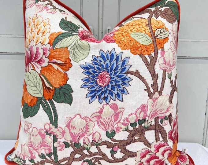 GP & Baker Magnolia Luxury Designer Cream Blue Orange Decorative ...