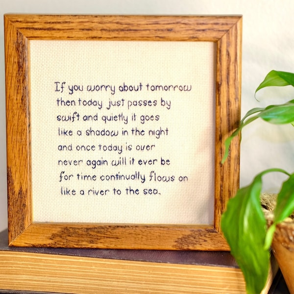 Embroidered Quote - Etsy