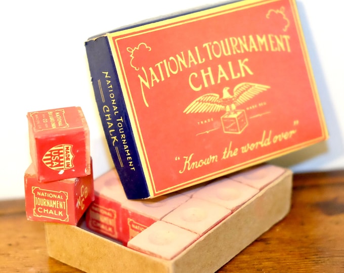 Vintage National Billiards Chalk Co. National Tournament Chalk Billiard ...