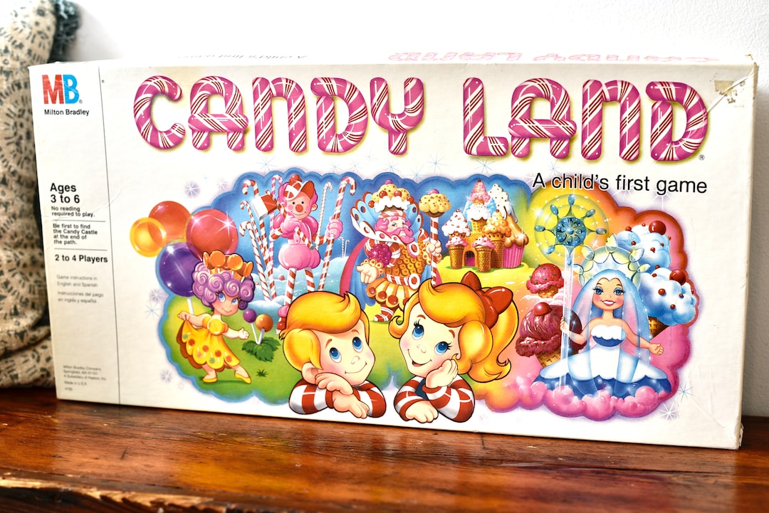 Vintage 1984 Candy Land Board Game Milton Bradley Kids Children's Board ...