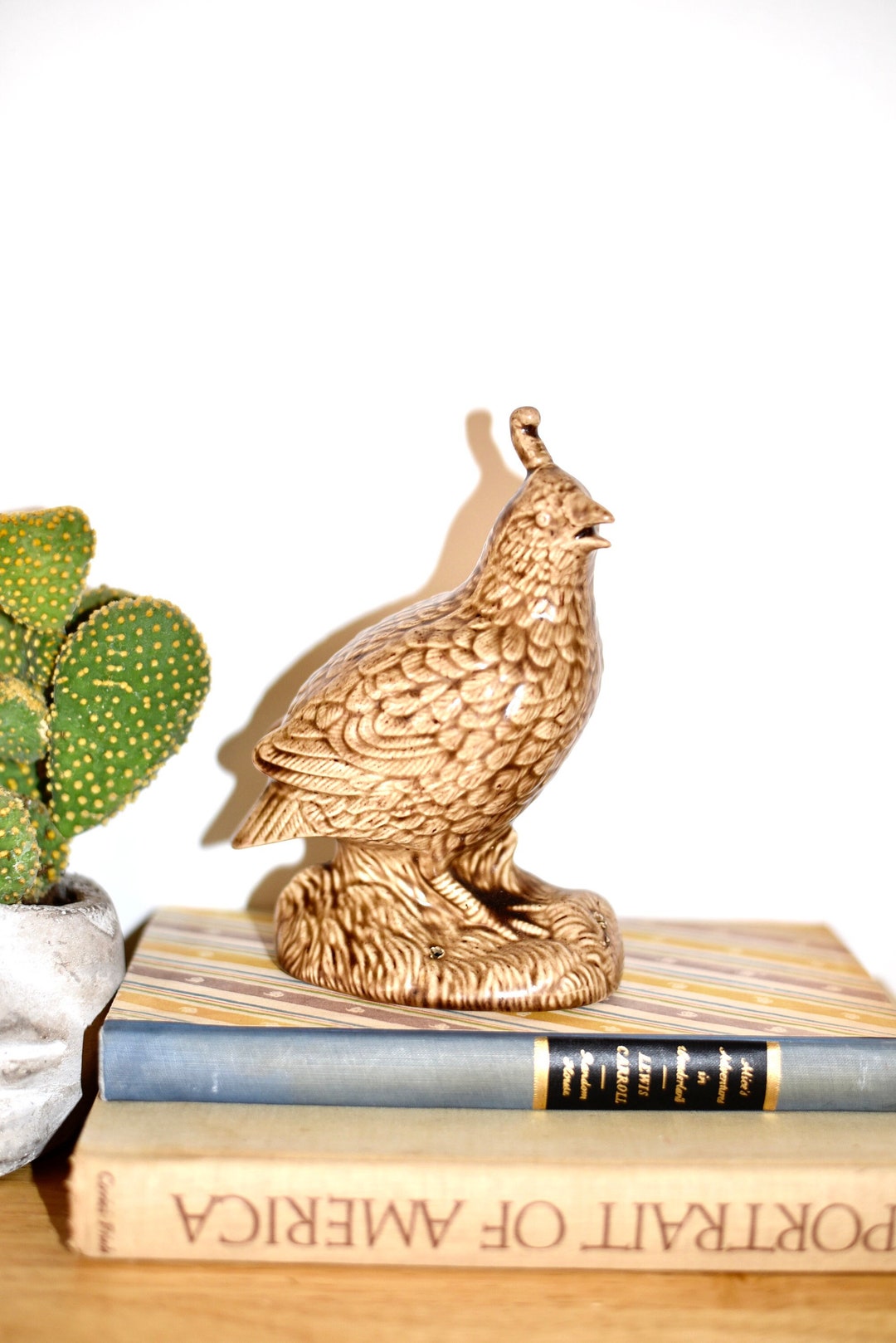 Vintage Quail or Grouse Figurine Ceramic Glazed Bird Figurine MCM ...