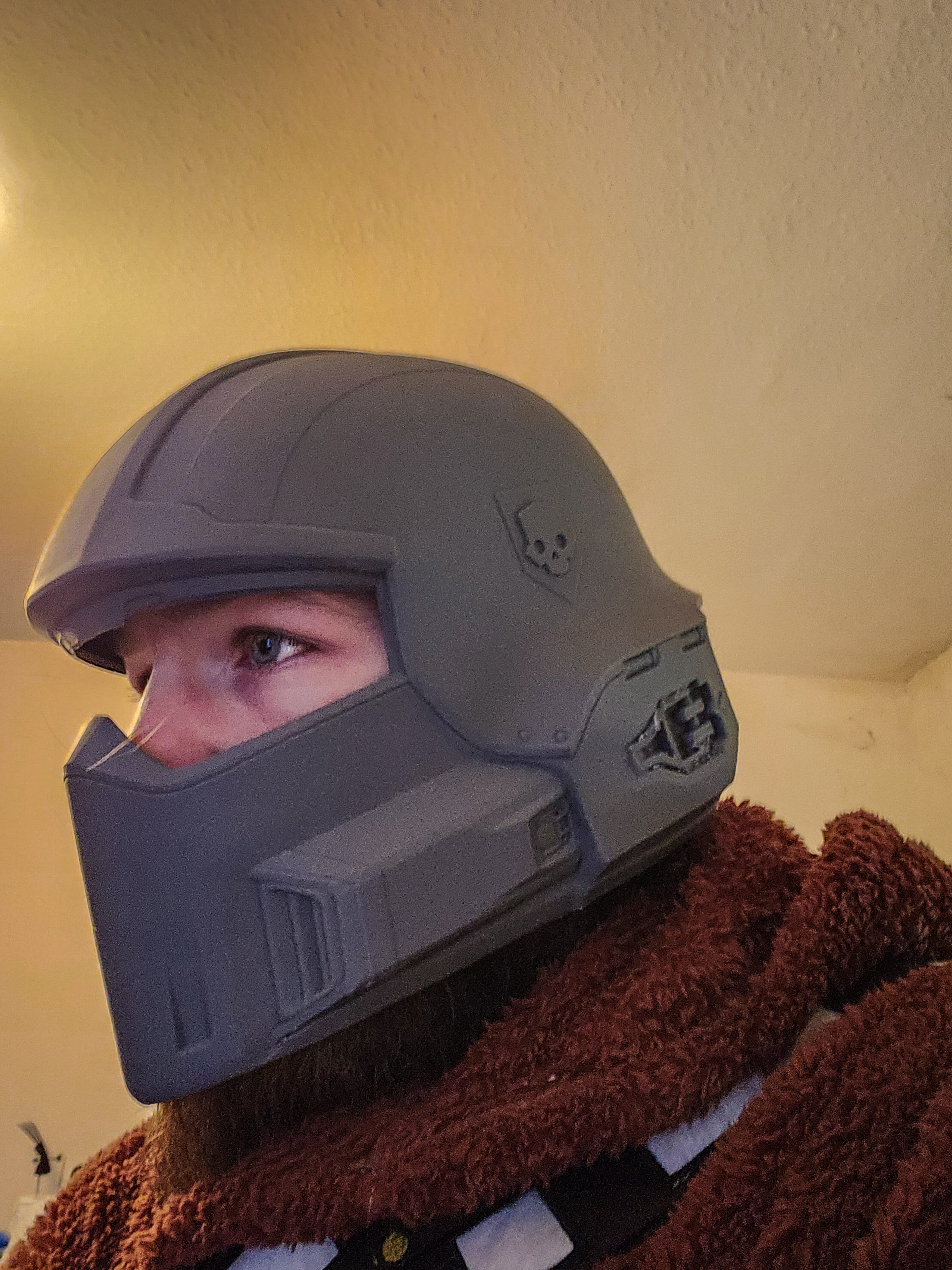 Helldivers B-01 Helmet RAW Print - Etsy