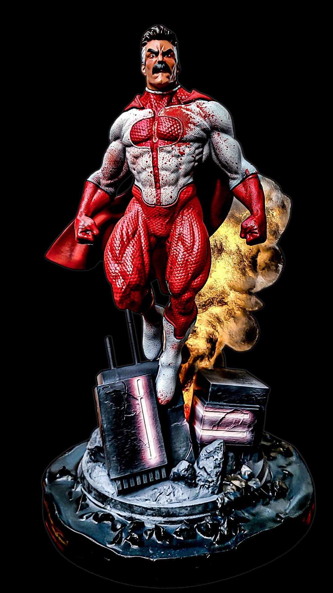 Omni Man Custom Light up Resin Figure - Etsy