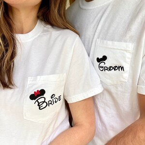 Disney Bride and Groom Matching Shirts, Disney Wedding His and Hers ...