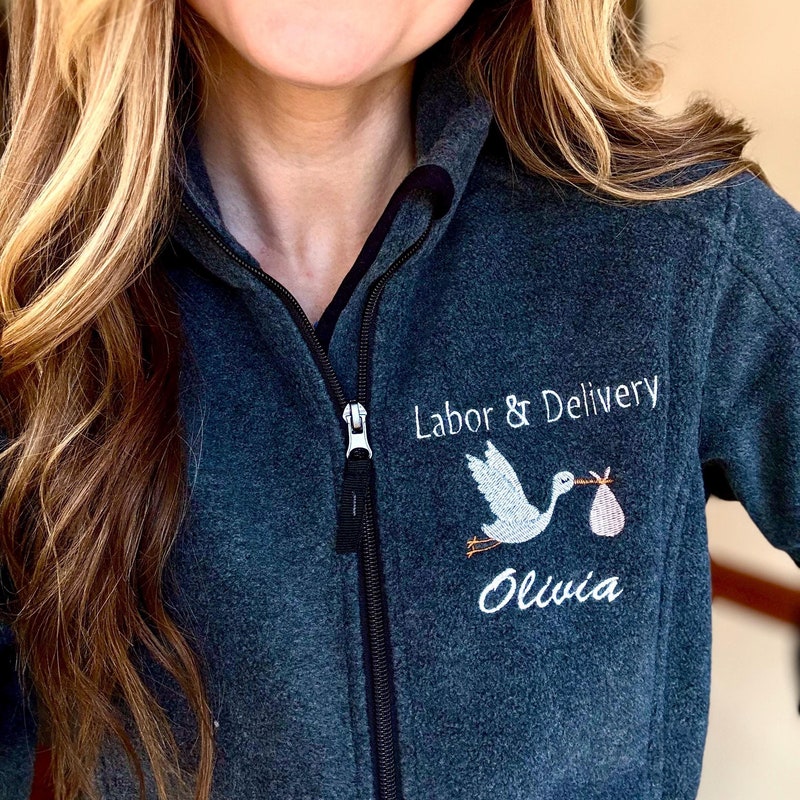 Labor Delivery Nurse Zip Up - Etsy