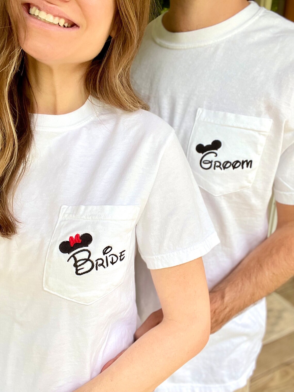 Disney Bride and Groom Matching Shirts, Disney Wedding His and Hers ...