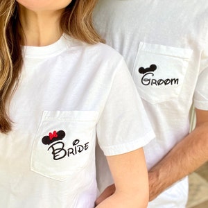 Disney Bride and Groom Matching Shirts, Disney Wedding His and Hers ...