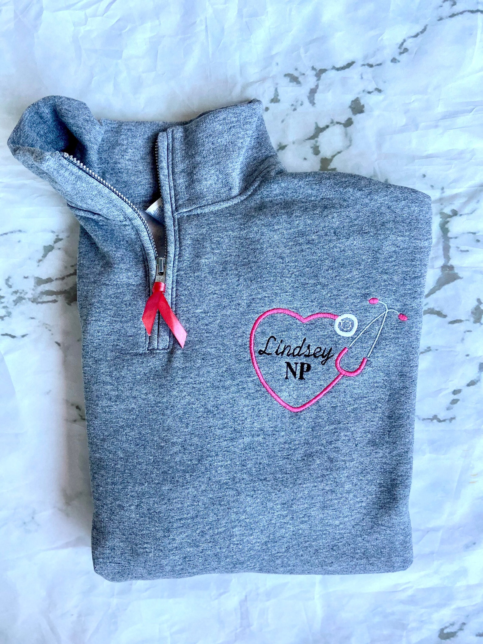 Nurse Heart Stethoscope Personalized Name Monogram RN NP LPN - Etsy