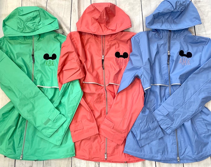 Disney Monogram Rain Jacket for Women, Minnie Mouse Mickey Mouse ...