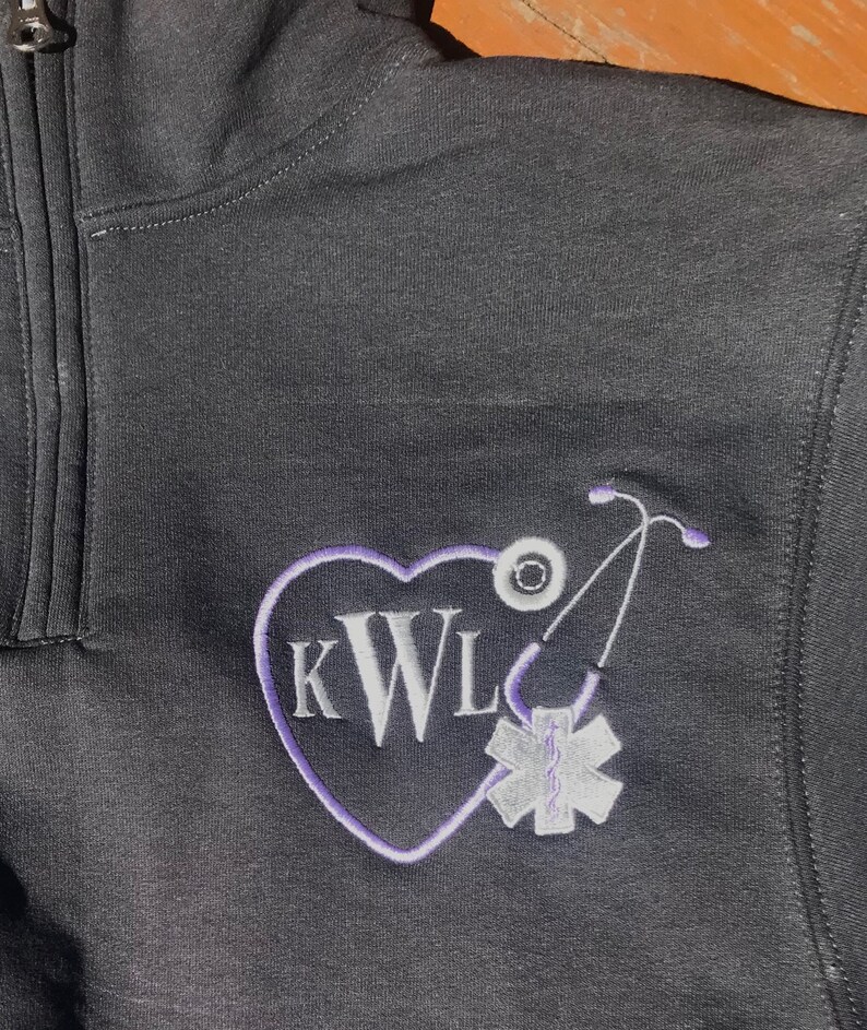 Paramedic EMT EMS Monogram Sweatshirt Star of life Nurse | Etsy