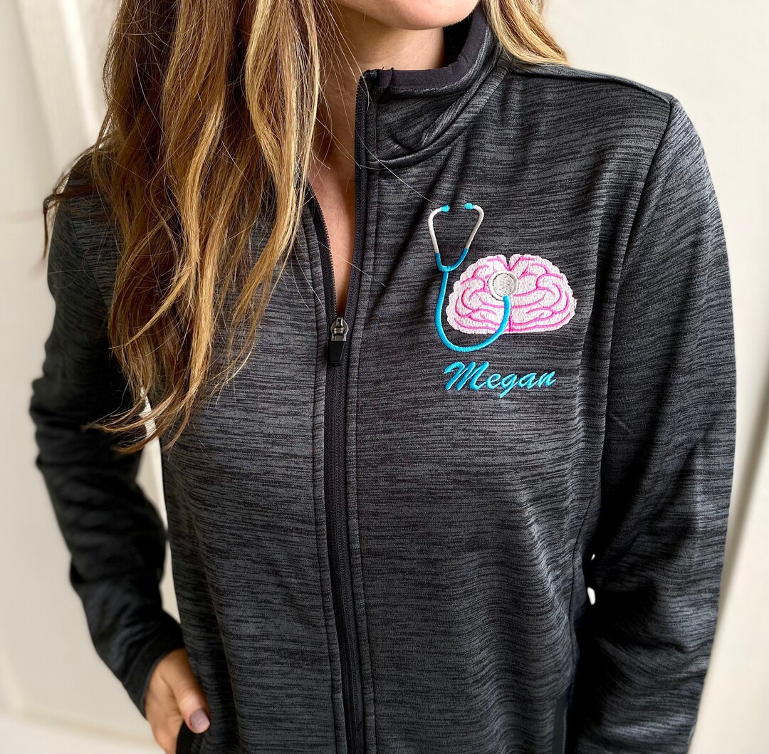 Personalized Neurology Nurse Jacket: Embroidered Brain Surgeon Gift - Etsy