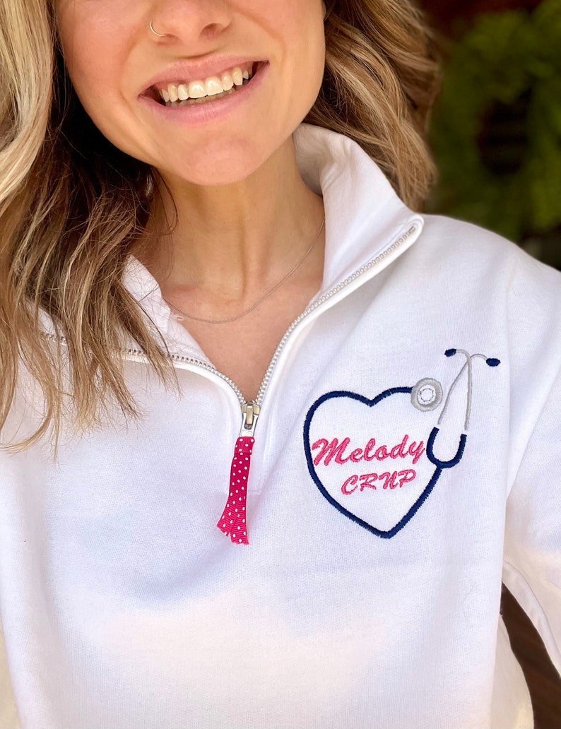 Nurse Heart Stethoscope Personalized Name Monogram RN NP LPN - Etsy