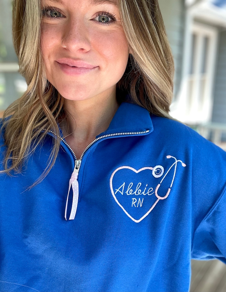 Nurse Heart Stethoscope Personalized Name Monogram RN NP LPN - Etsy