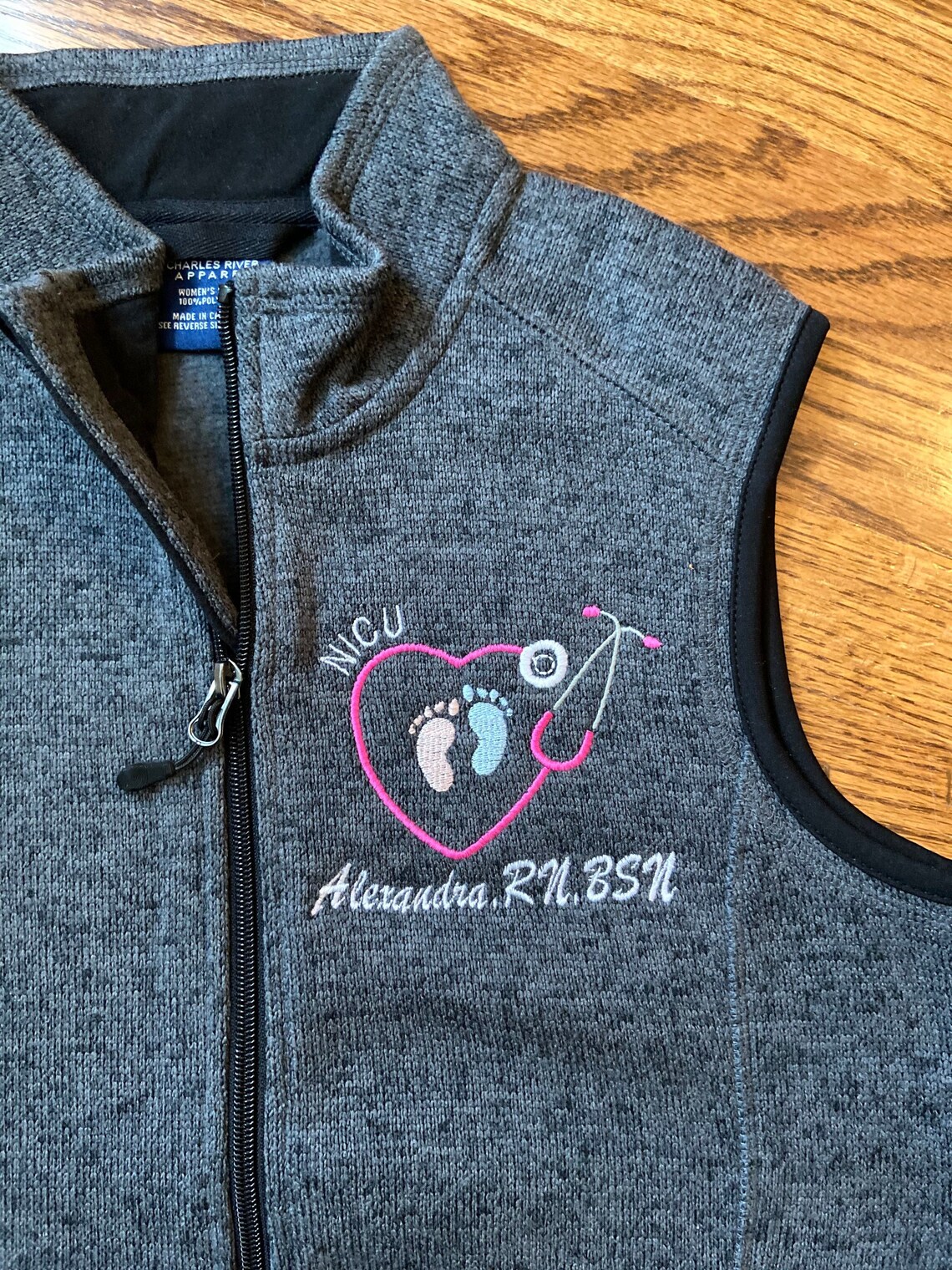 NICU or L&D Pediatric Nurse Personalized Name Vest From - Etsy