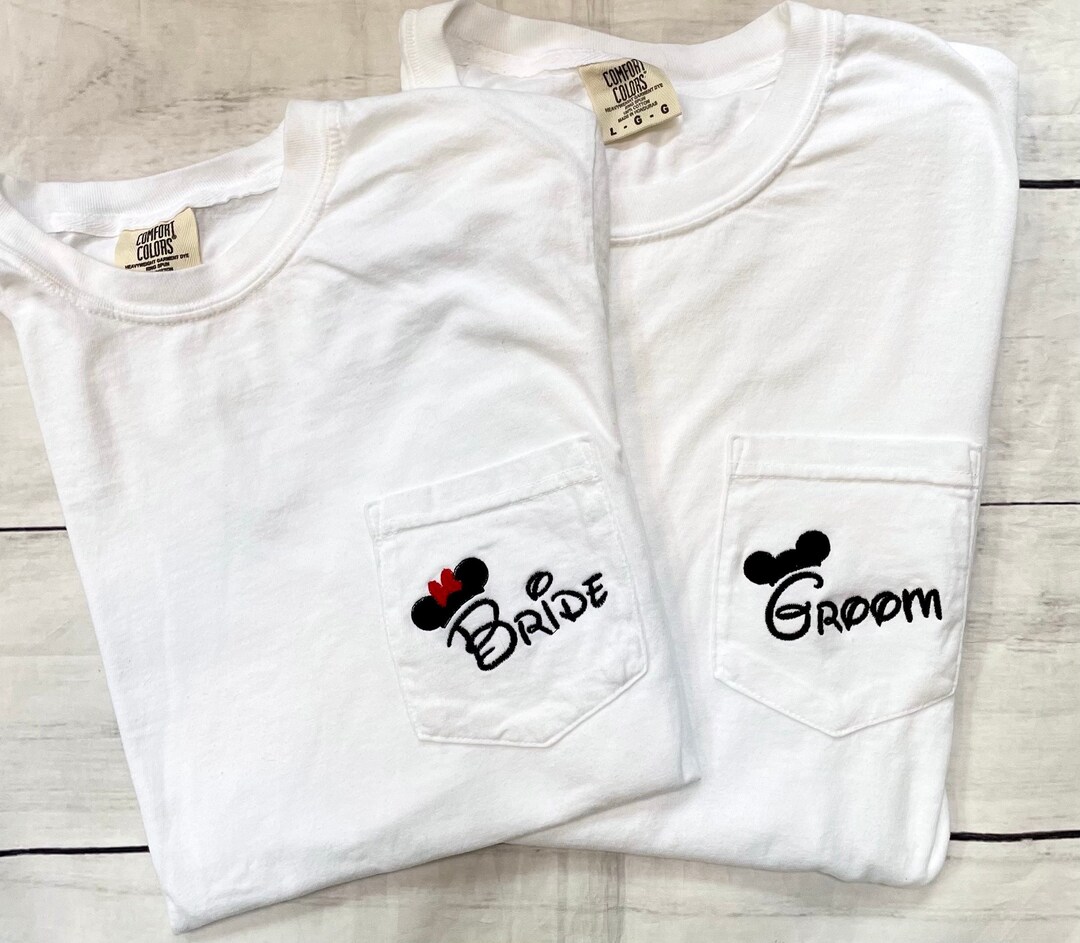 Disney Bride and Groom Matching Shirts, Disney Wedding His and Hers ...