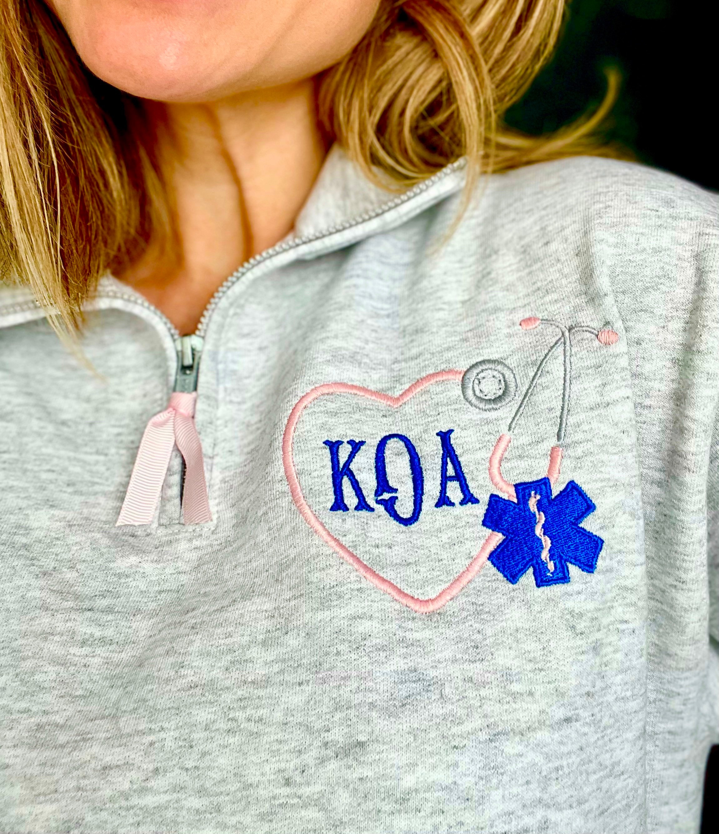 Paramedic EMT EMS Monogram Sweatshirt star of Life Nurse | Etsy