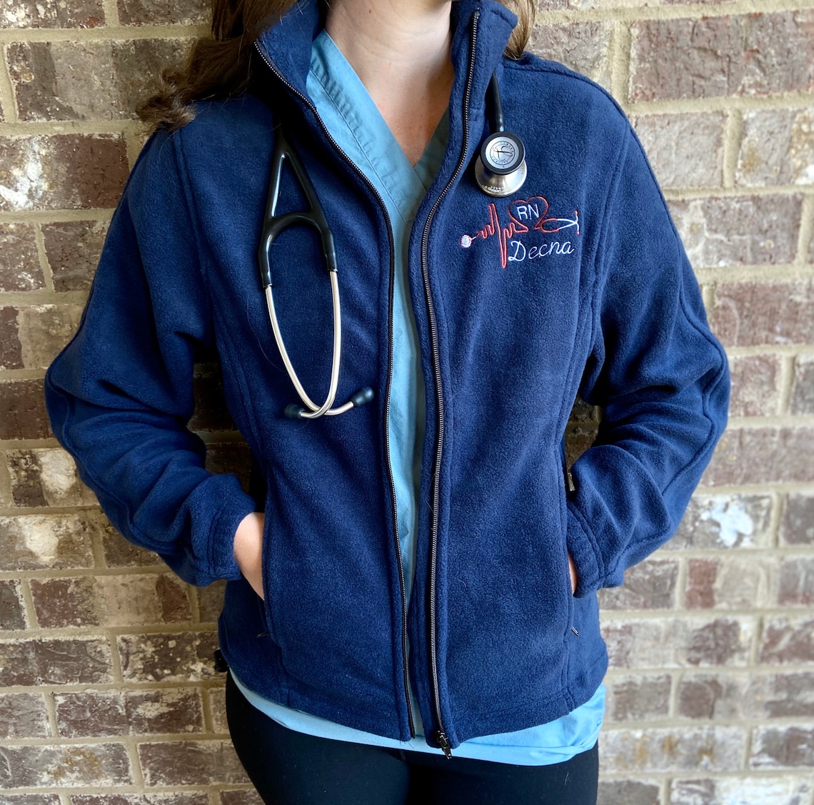 Medical Nurse Full Zip Personalized Fleece Jacket for Women | Etsy