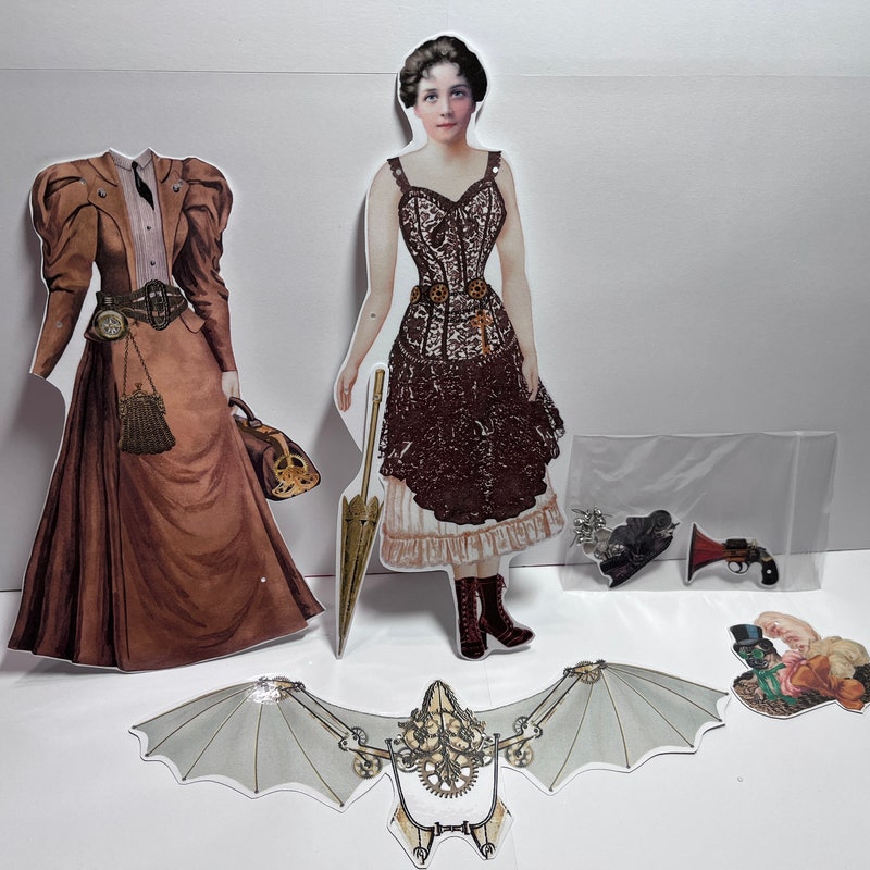 Steampunk Paper Doll - Etsy