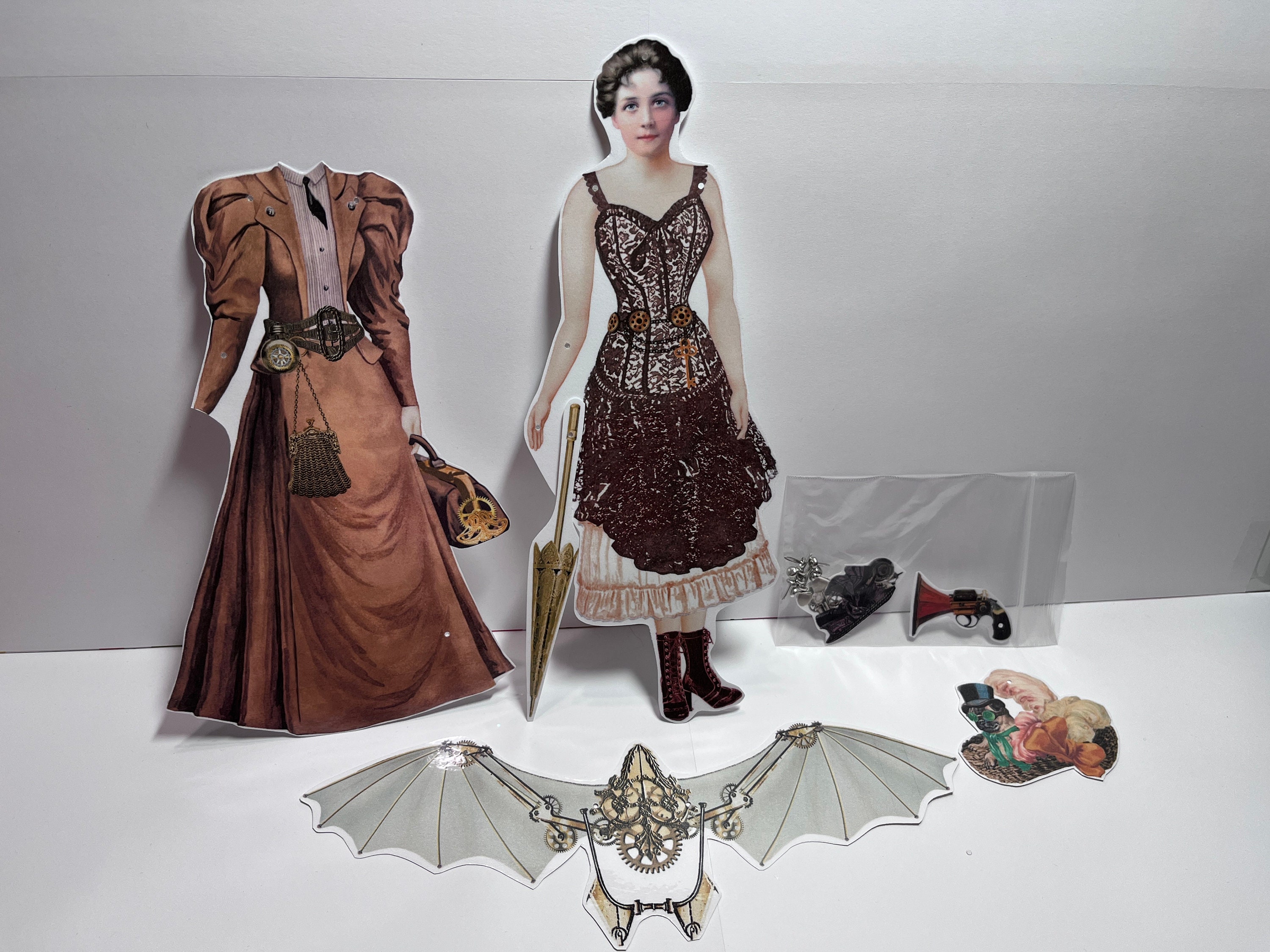 Steampunk Articulated Paper Doll - Etsy
