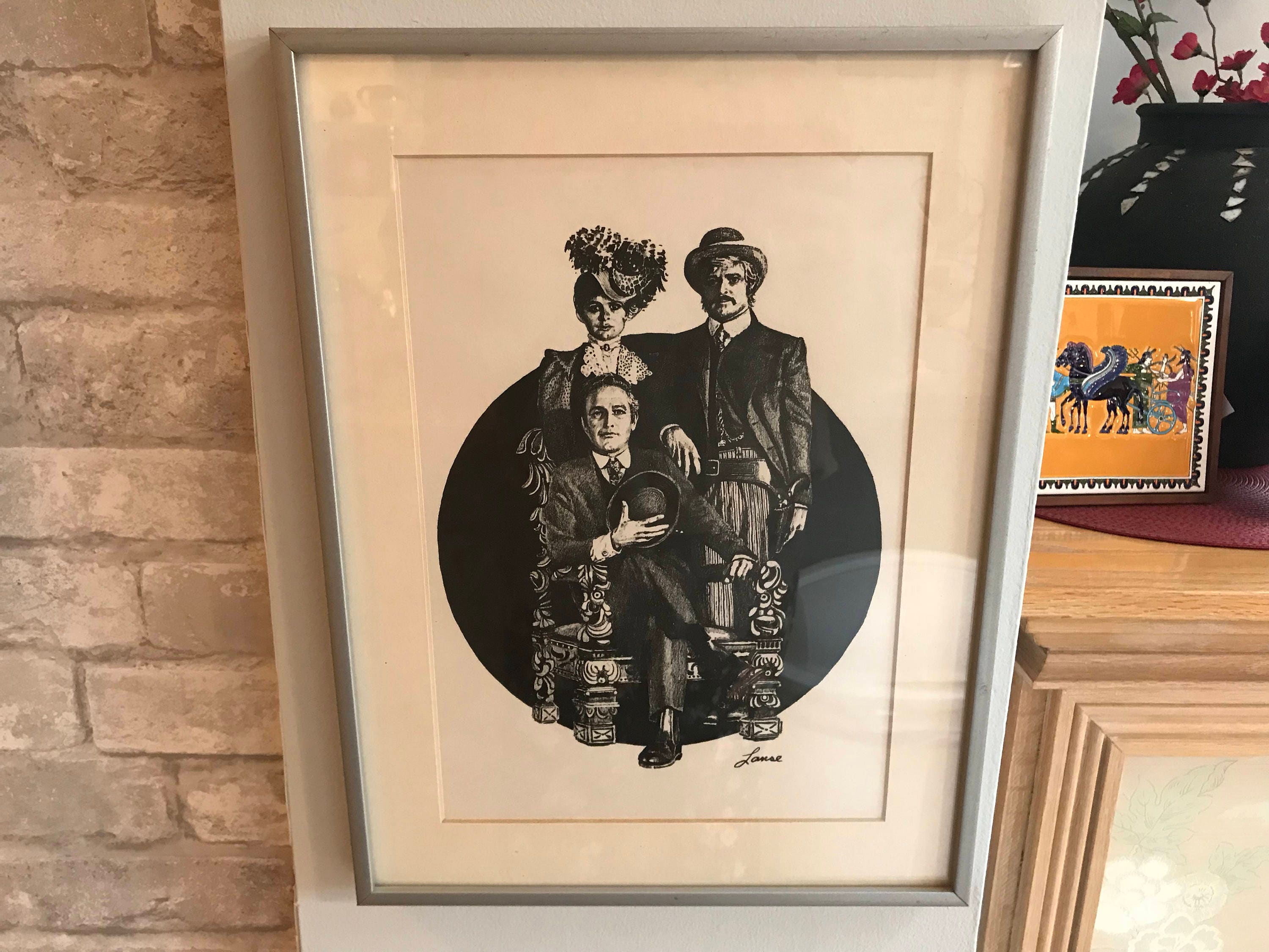 Vintage Glen Fortune Banse Framed Art Lithograph - Etsy