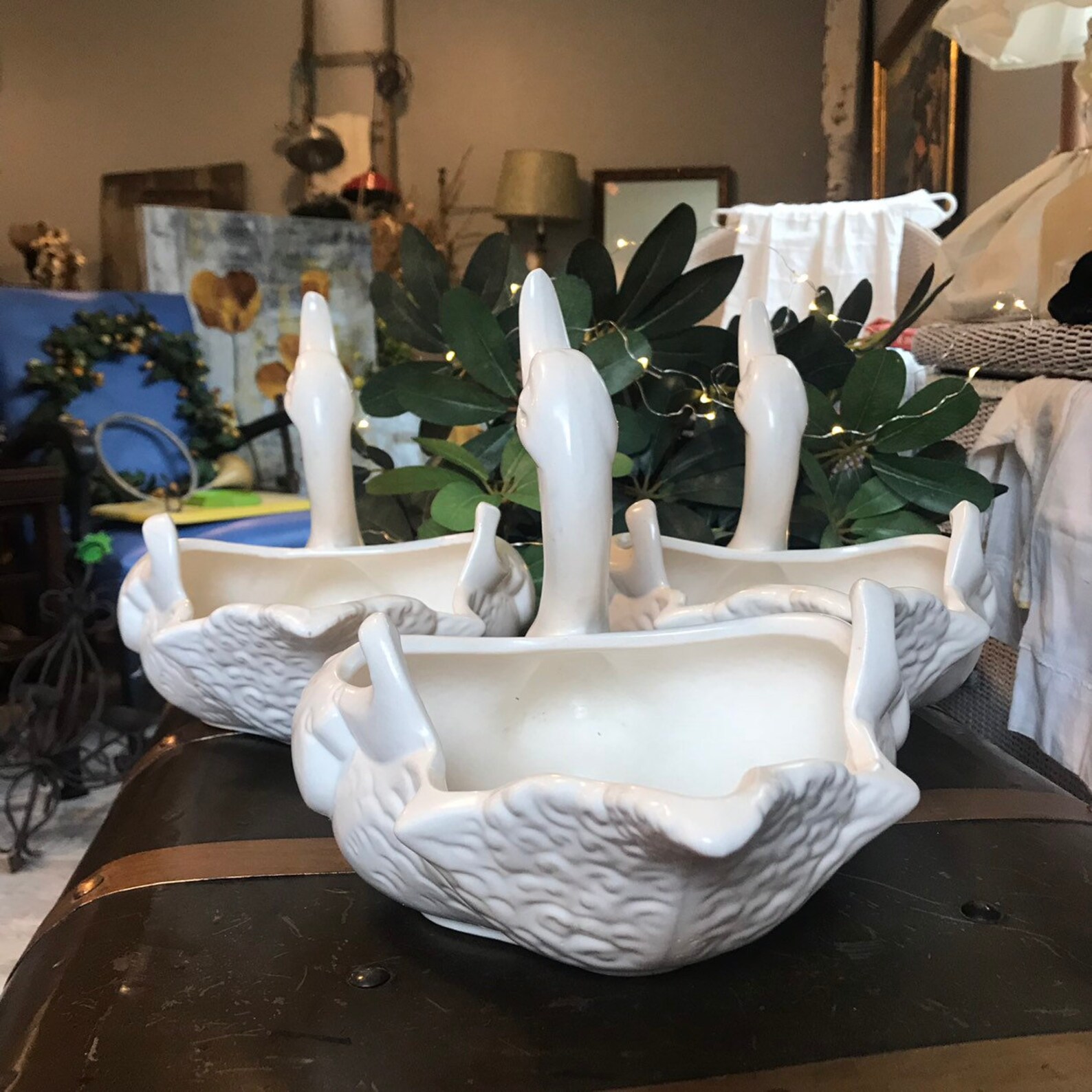 Set of 3 Large Vintage Hull Swans 1960s - Etsy