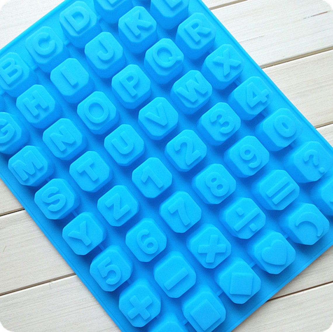 Cake Mold Chocolate Mould 48-alphabet Letter Flexible Silicone - Etsy
