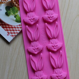 New Style 6-holes Bugs Bunny Chocolate Mold Cake Mould Silicone Cake ...