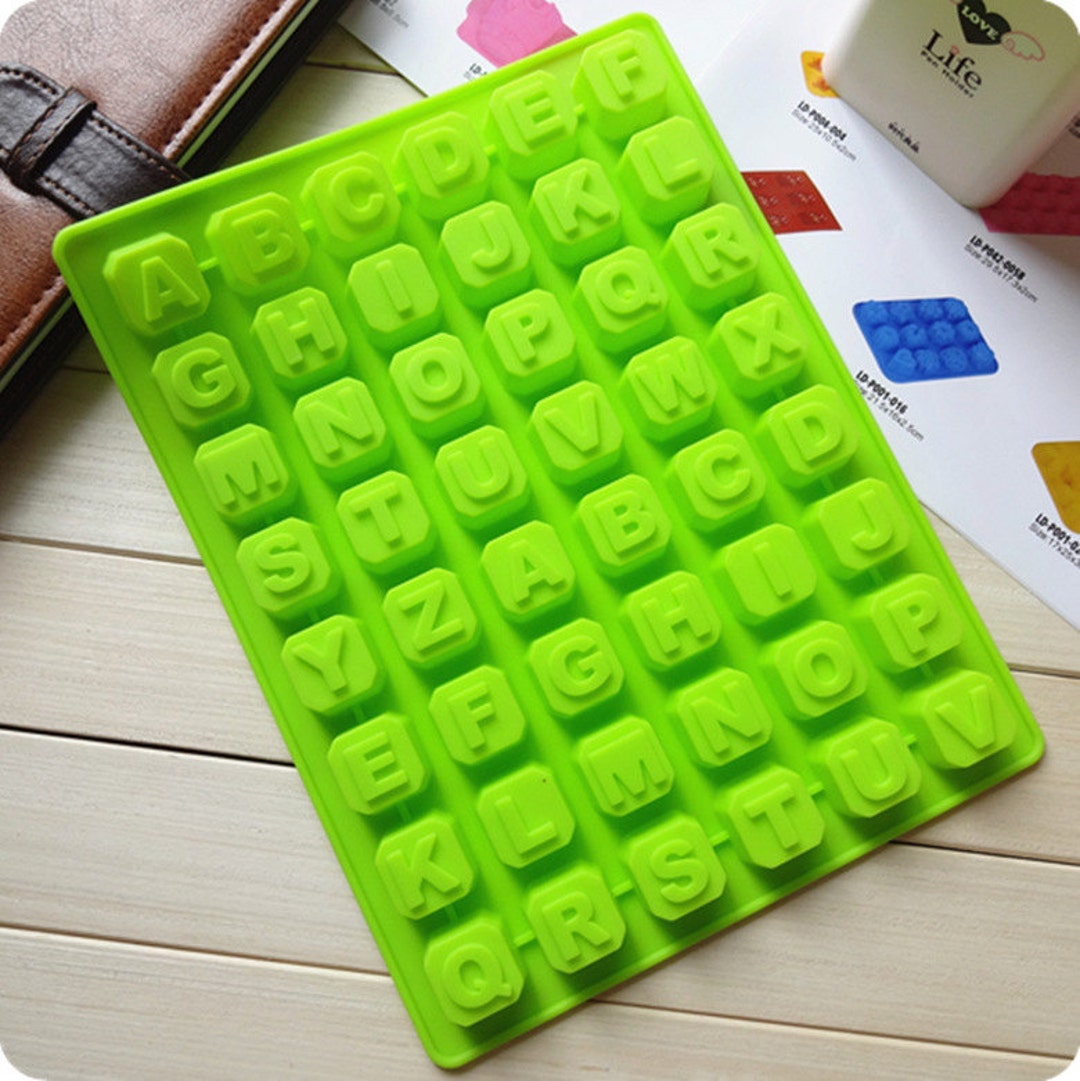 Cake Mold Chocolate Mould 48-alphabet Letter Flexible Silicone - Etsy