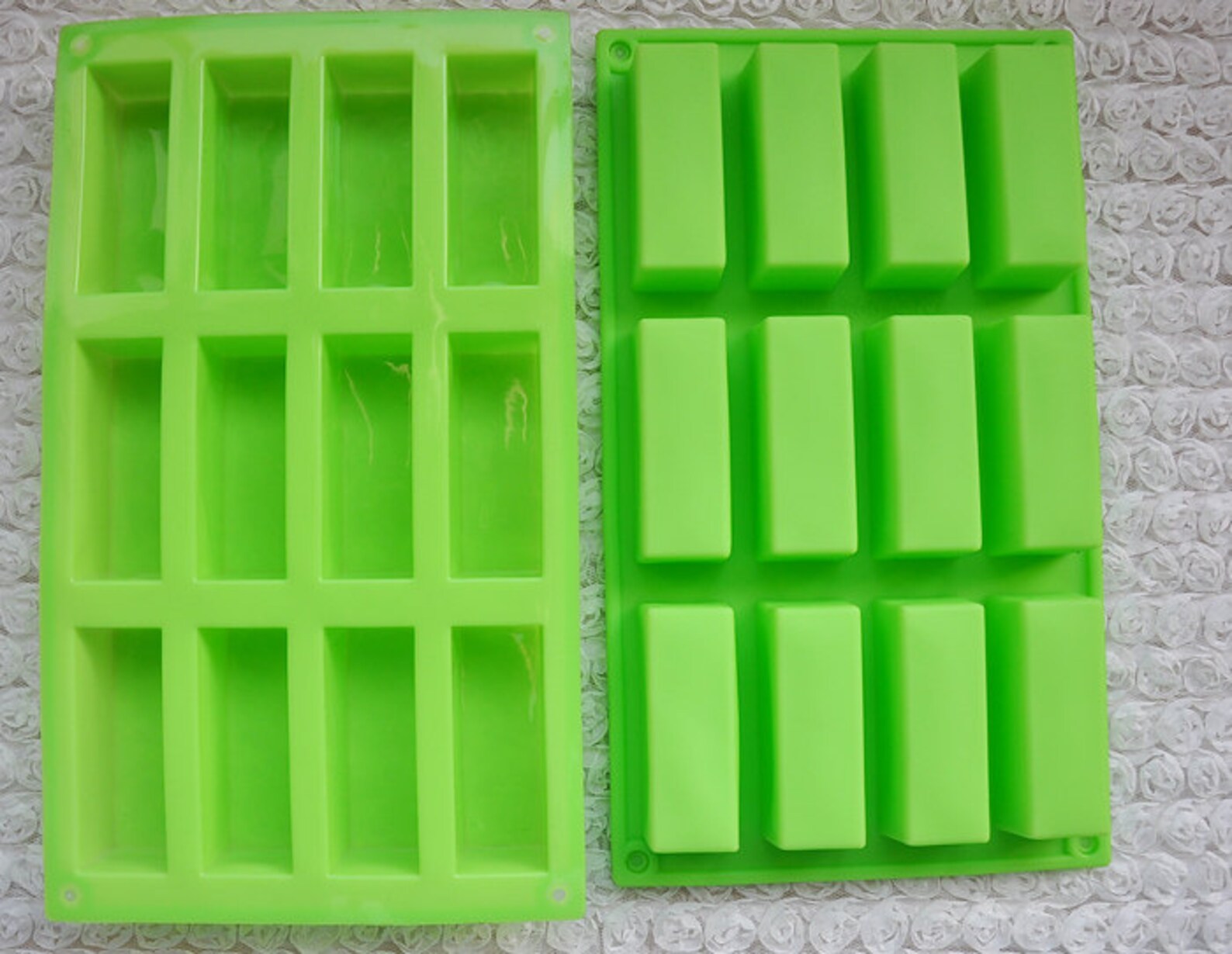 12-cavity Rectangle Oblong Cake Mold Flexible Silicone Mold - Etsy