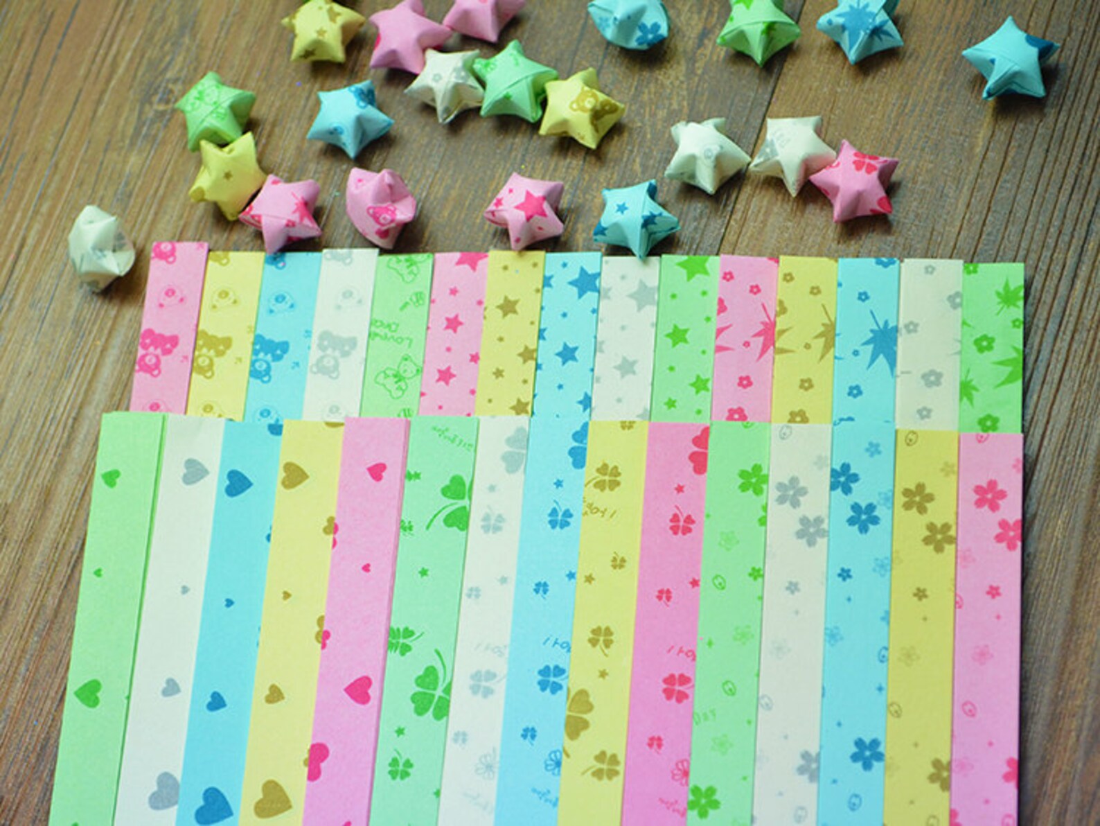 510 Wishing Lucky Stars Paper Origami Star Paper Kit Paper - Etsy