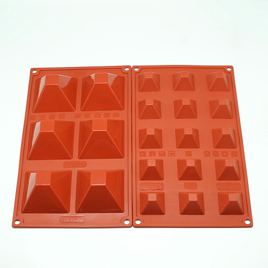 15 or 6-pyramid Silicone Mold Polymer Clay Mold Resin Mold - Etsy