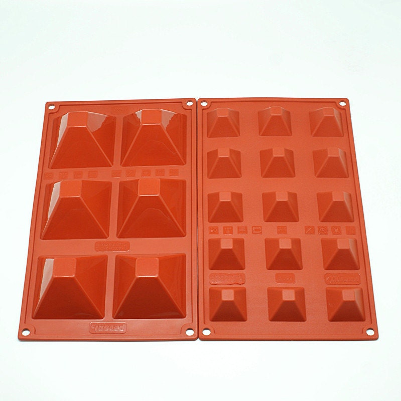 15 or 6-pyramid Silicone Mold Polymer Clay Mold Resin Mold - Etsy