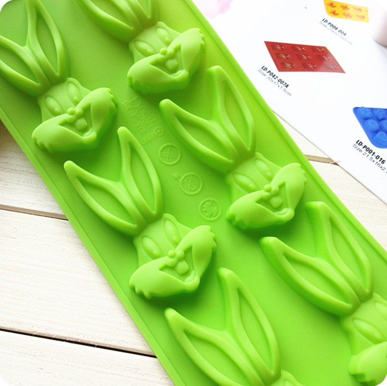 New Style 6-holes Bugs Bunny Chocolate Mold Cake Mould Silicone Cake ...