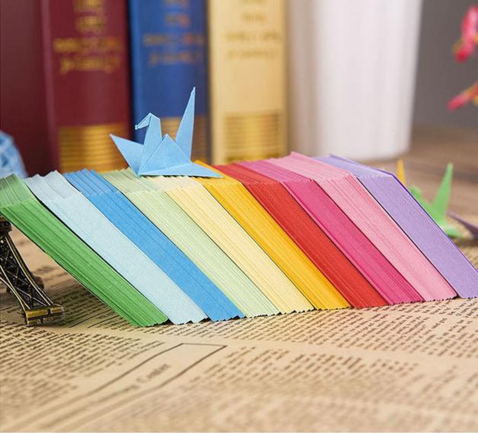 100 Sheets Origami Paper Paper Crane Kit Four Size 7x7/ 10x10/ 15x15 ...