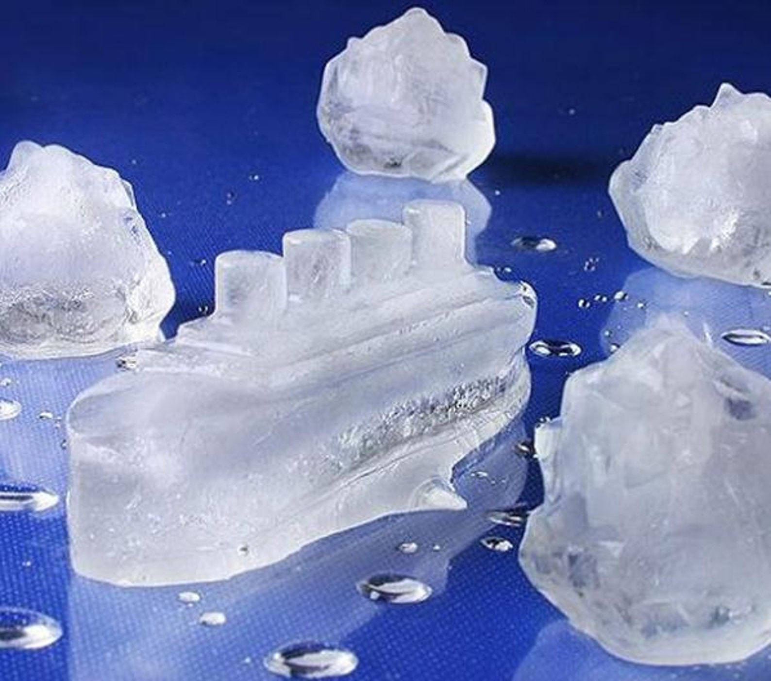 4-titanic Boat Flexible Ice Tray Ice Mold Silicone Ice Lattice - Etsy