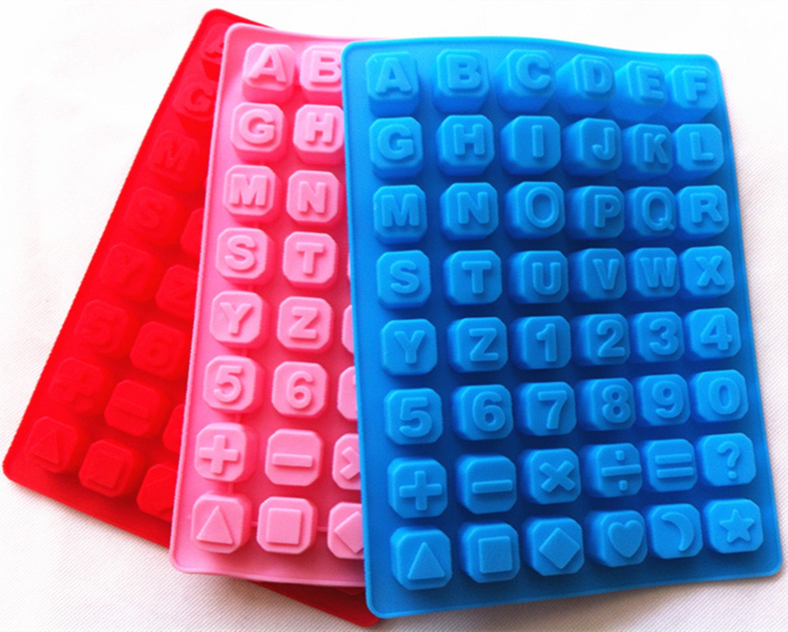 Cake Mold Chocolate Mould 48-alphabet Letter Flexible Silicone - Etsy