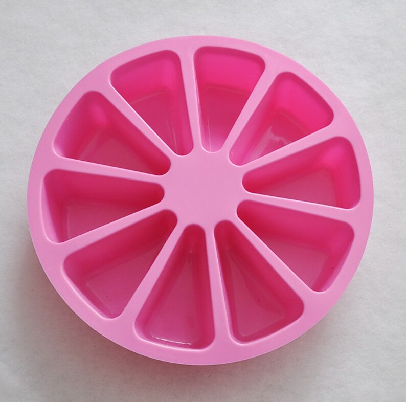 10-cavity Triangle Cake Mold Watermelon Mold Flexible Silicone Mold for ...
